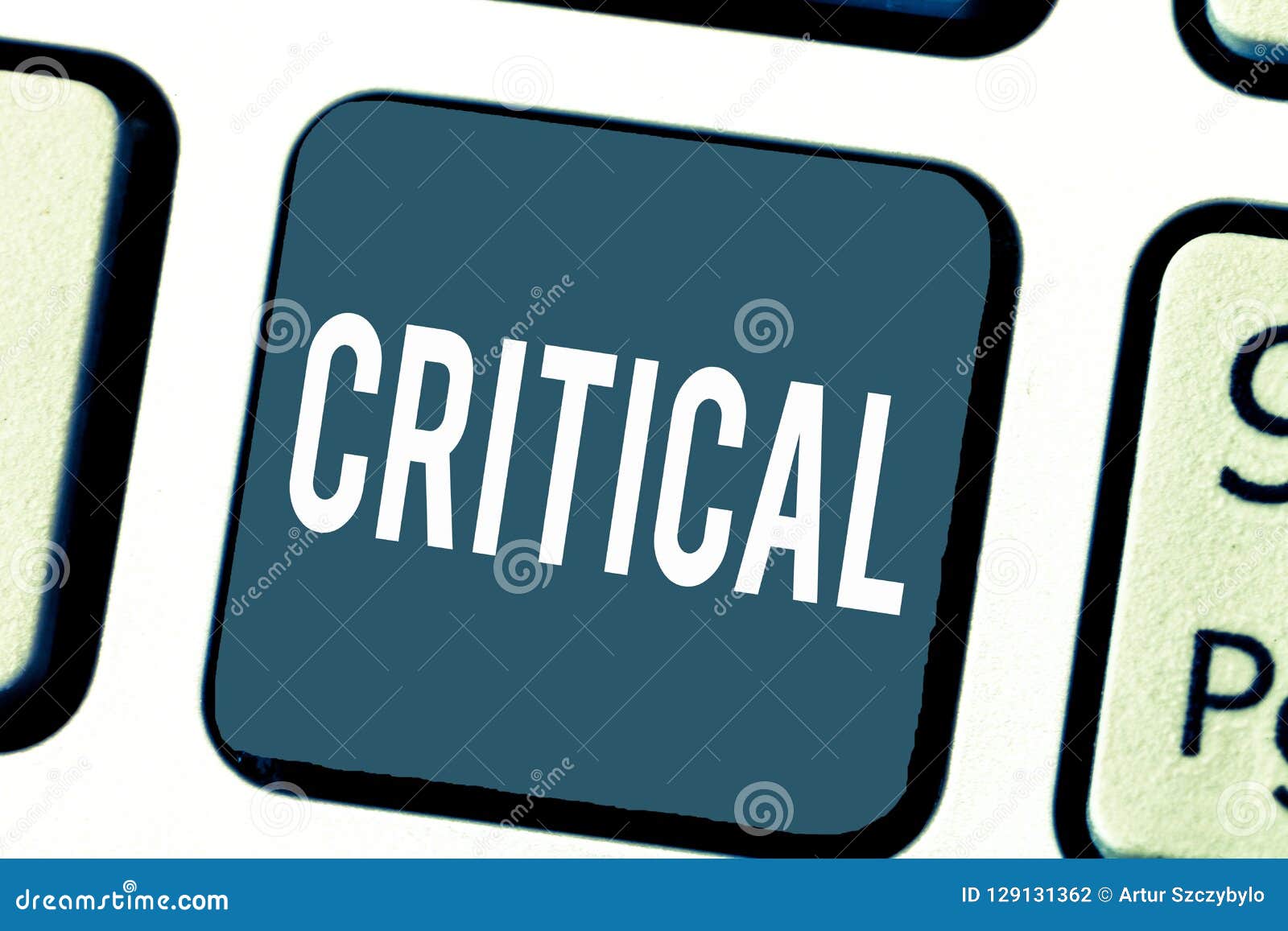 Handwriting Text Critical. Concept Meaning Expressing Adverse ...