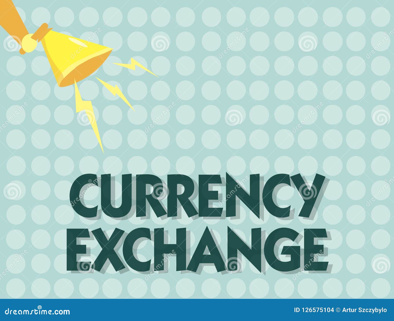 Handwriting Text Currency Exchange. Concept Meaning Process of Changing ...