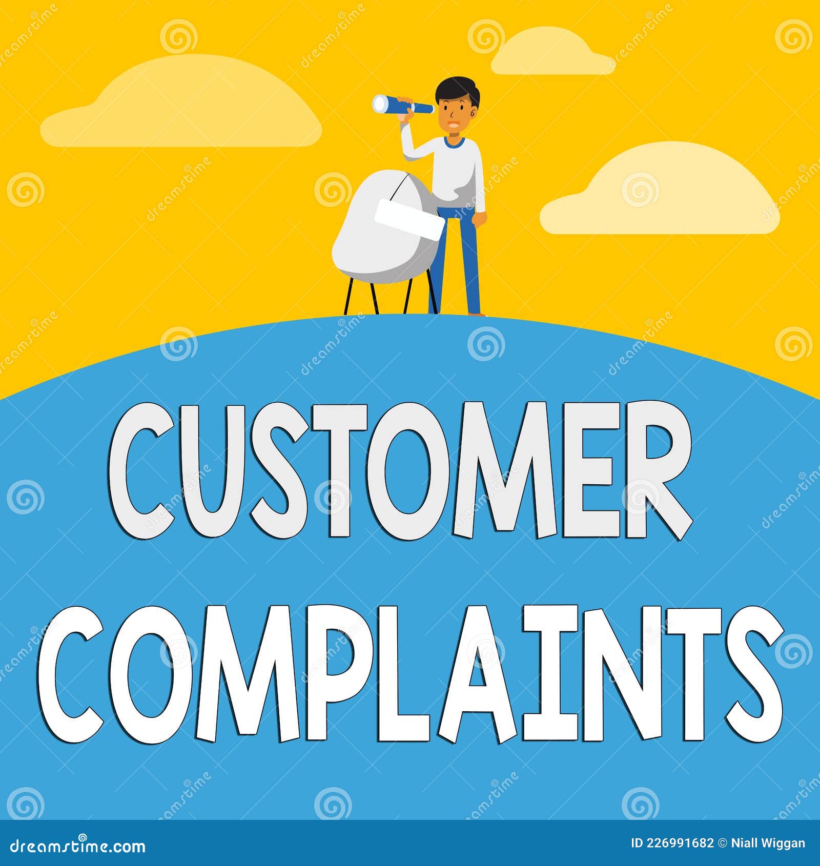Handwriting Text Customer Complaints. Business Idea Expression of ...