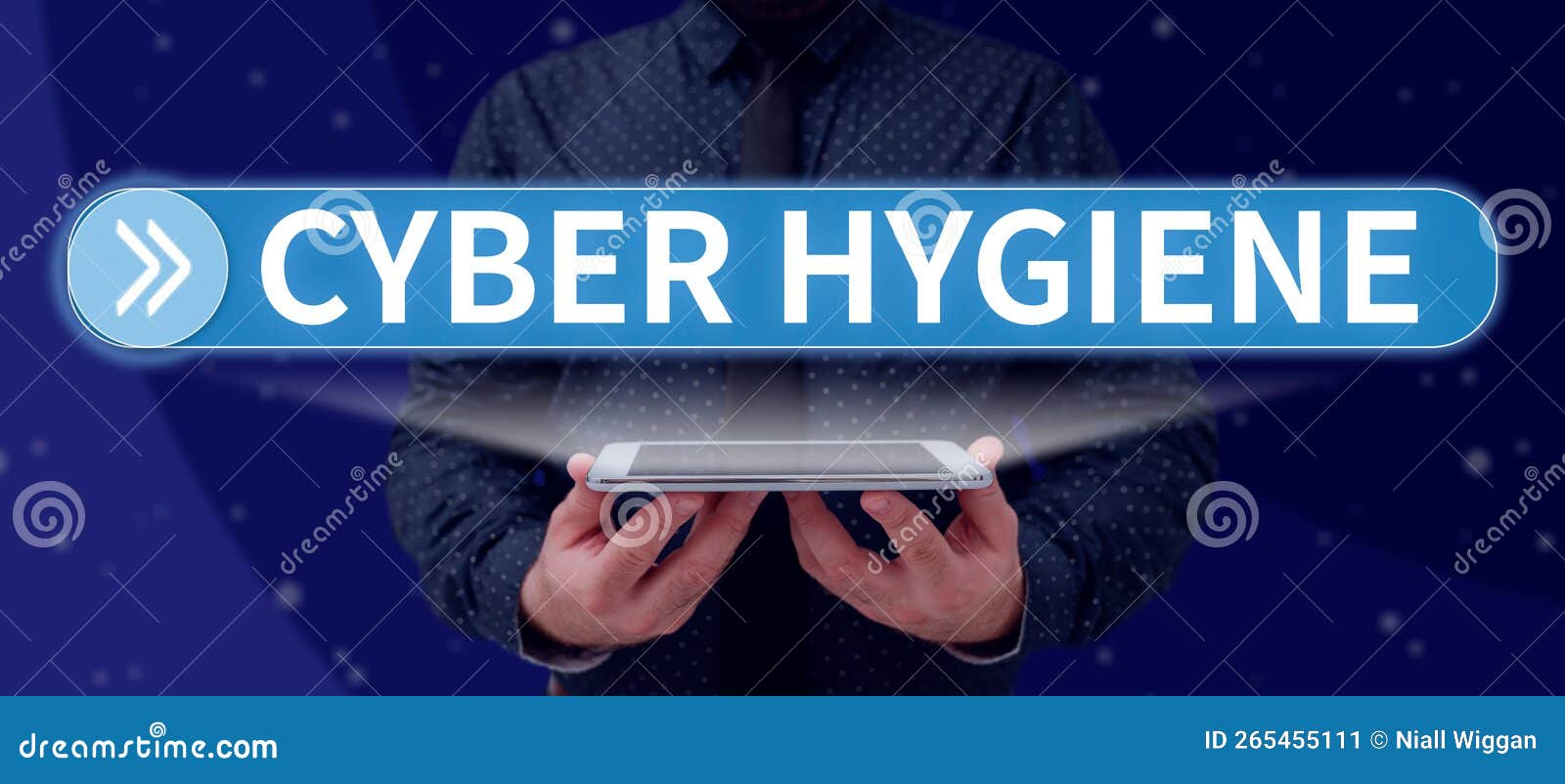 Handwriting Text Cyber Hygiene. Conceptual Photo Steps that Computer ...