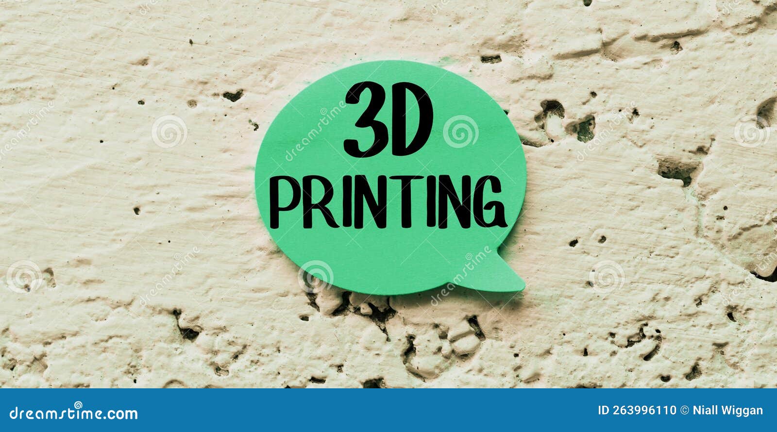 Conceptual Caption 3D Printing. Word for Making a Physical Object from ...