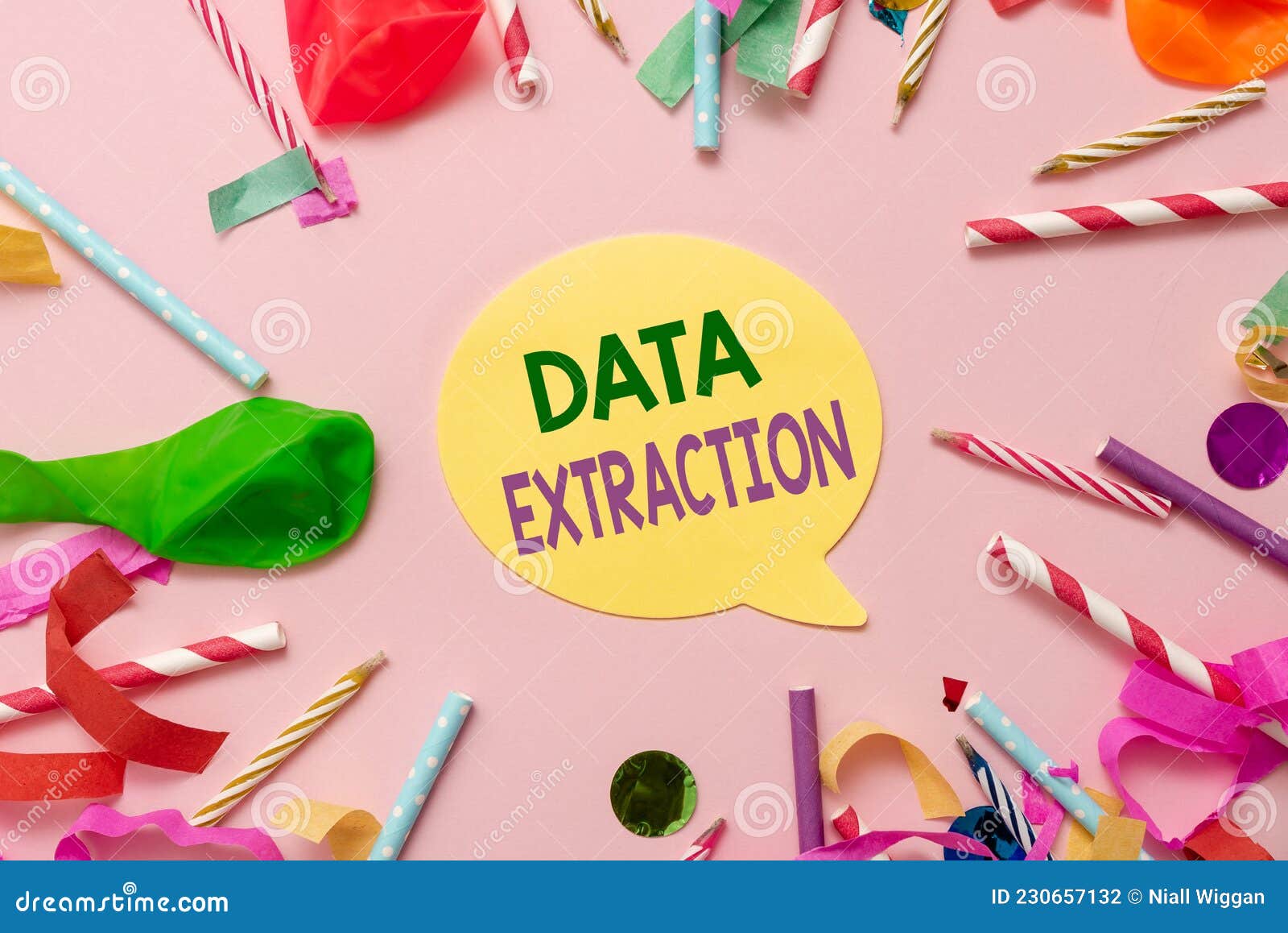 Handwriting Text Data Extraction Word Written On Act Or Process Of Retrieving Data Out Of Data