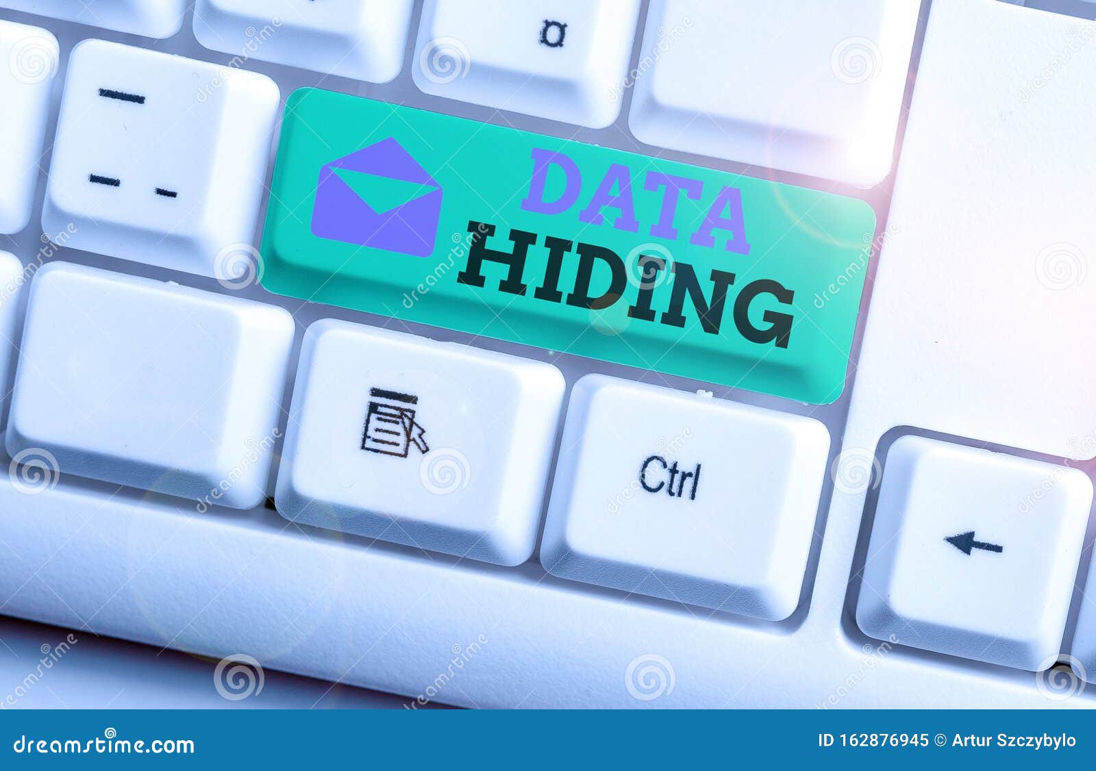 Handwriting Text Data Hiding Concept Meaning Secretly Embedding Data In Graphics Images And