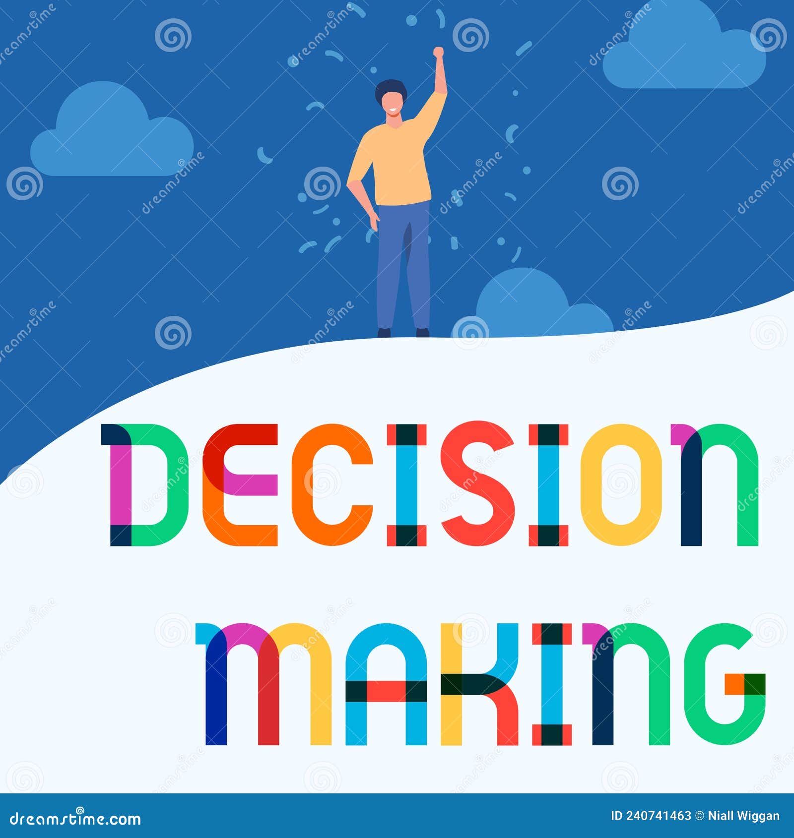 Handwriting Text Decision Making. Concept Meaning the Act of Deciding ...