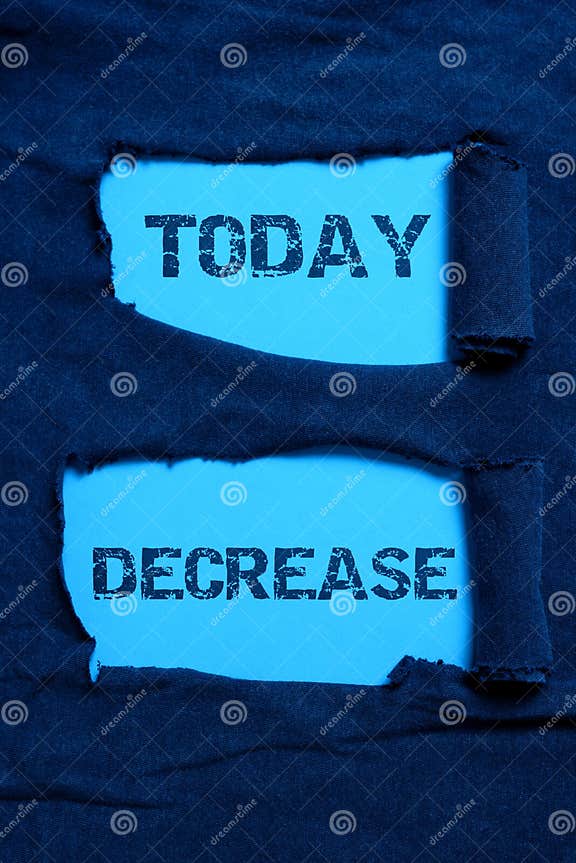 Handwriting Text Decrease. Internet Concept Make or Become Smaller or ...