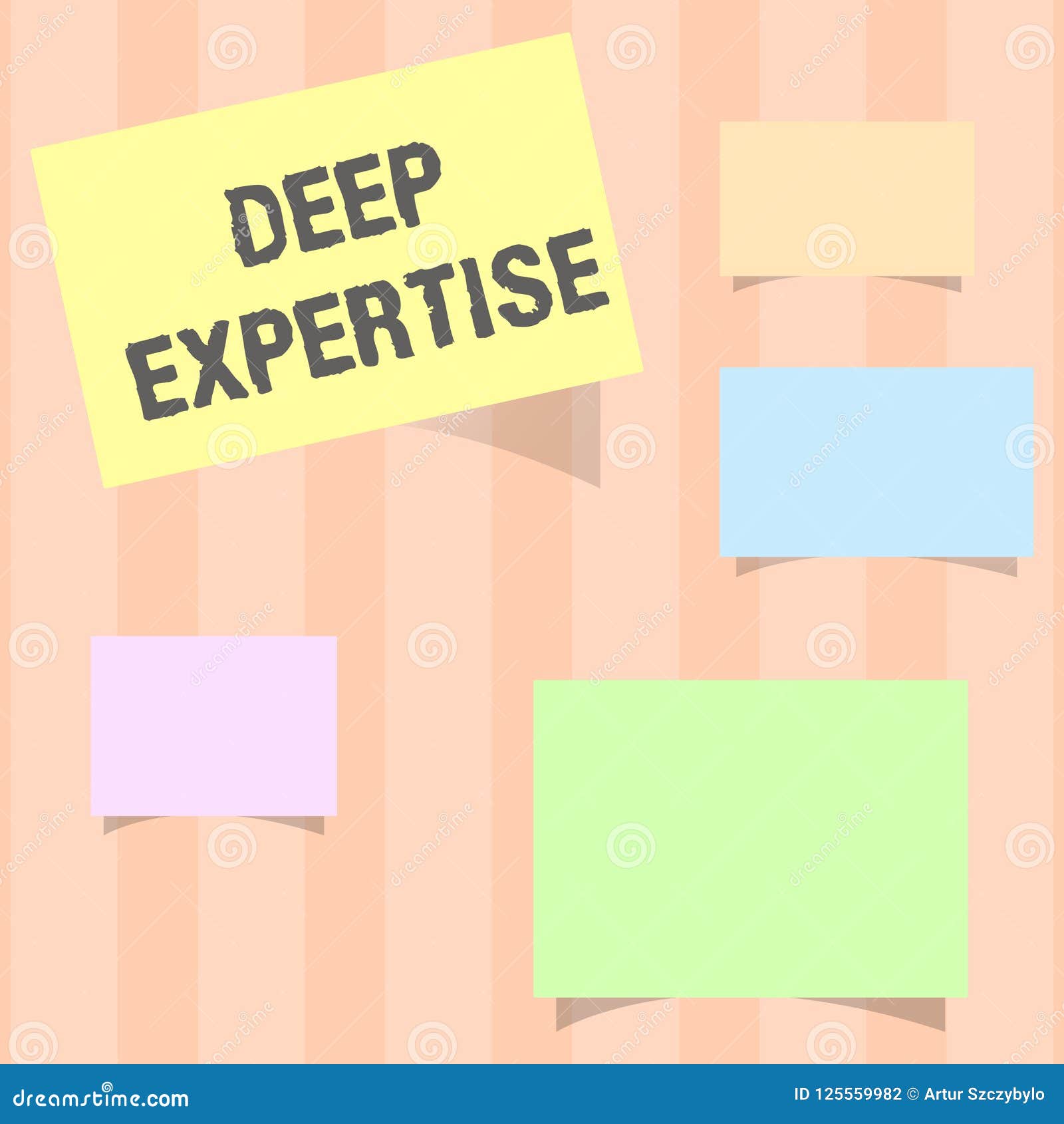 Handwriting Text Deep Expertise. Concept Meaning Great Skill or Broad ...