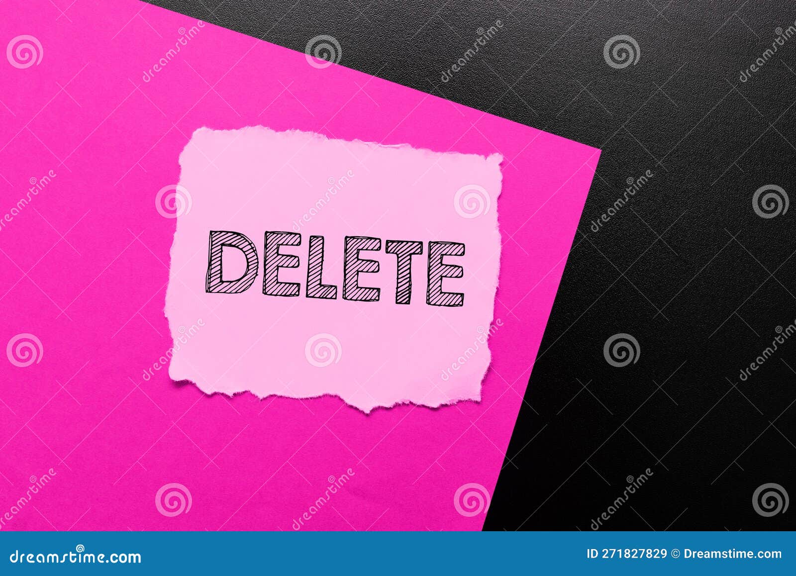 Handwriting Text Delete. Internet Concept Remove or Obliterate Written ...