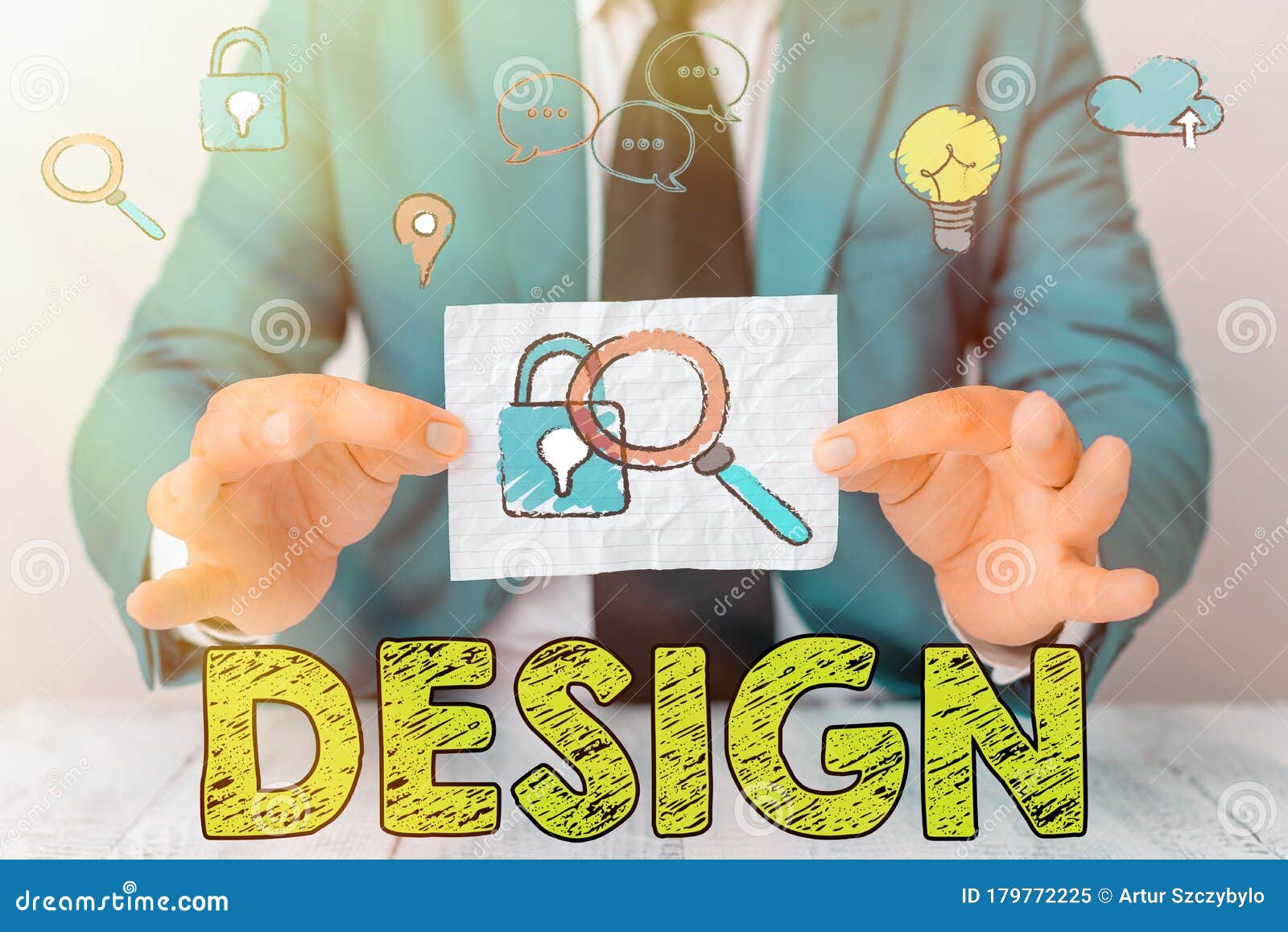 Handwriting Text Design. Concept Meaning Plan Drawing Produced To Show ...