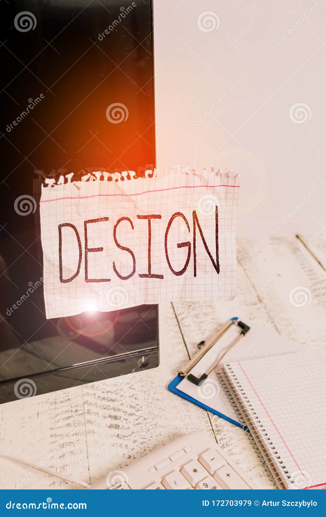 Handwriting Text Design. Concept Meaning Plan Drawing Produced To Show ...