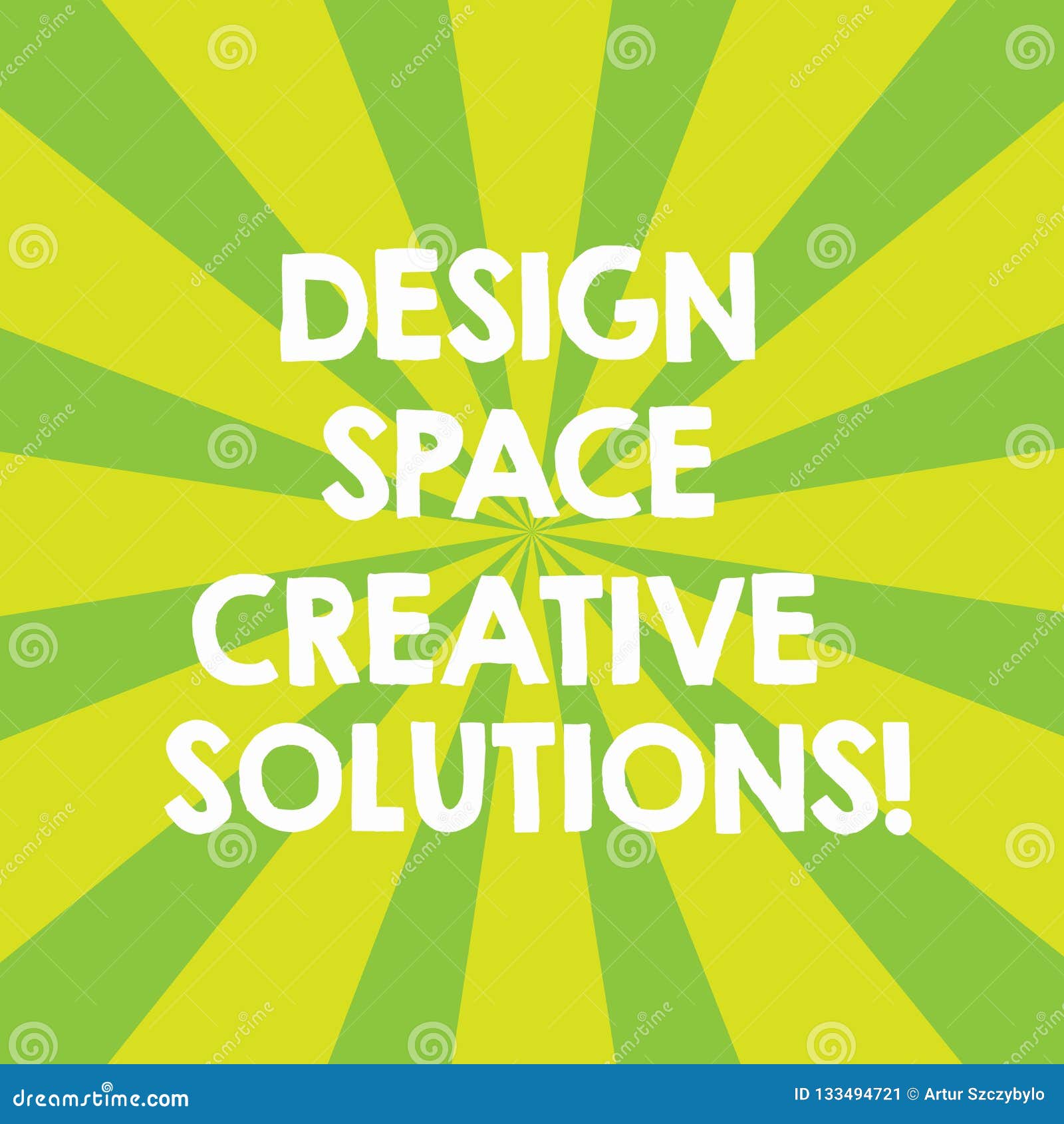 Handwriting Text Design Space Creative Solutions. Concept Meaning ...