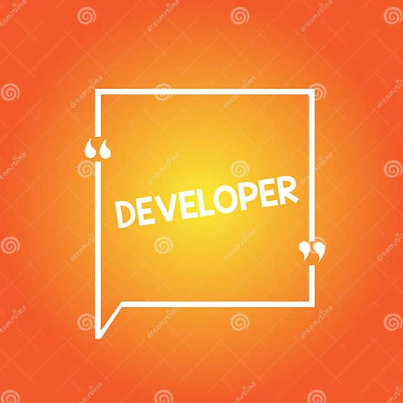 Handwriting Text Developer. Concept Meaning Demonstrating or Thing that ...