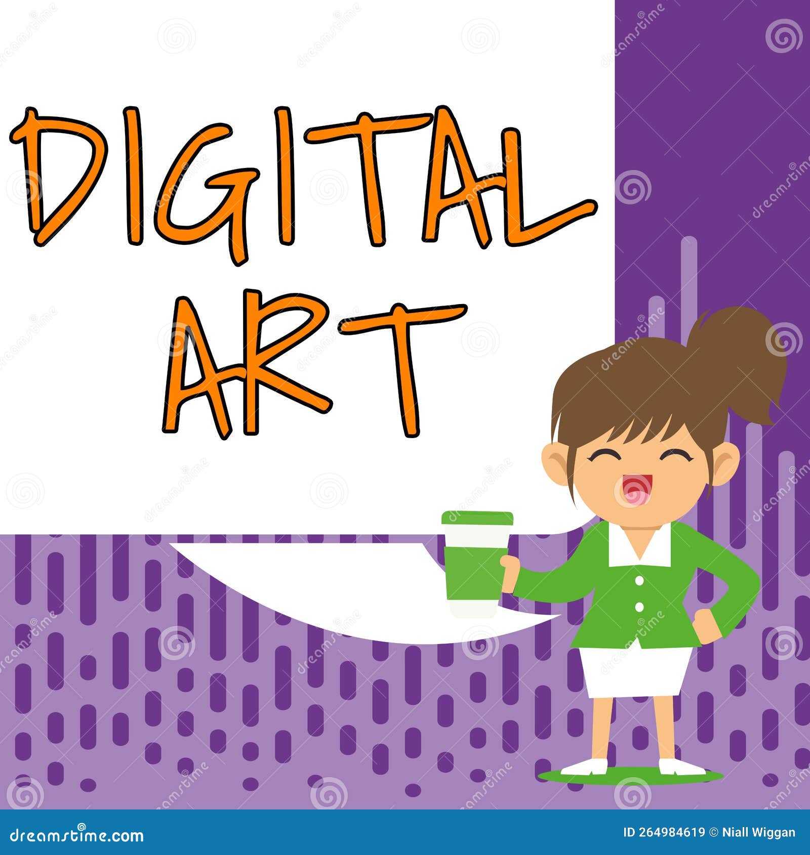 Text Sign Showing Digital Art. Business Concept Use of Skill and ...