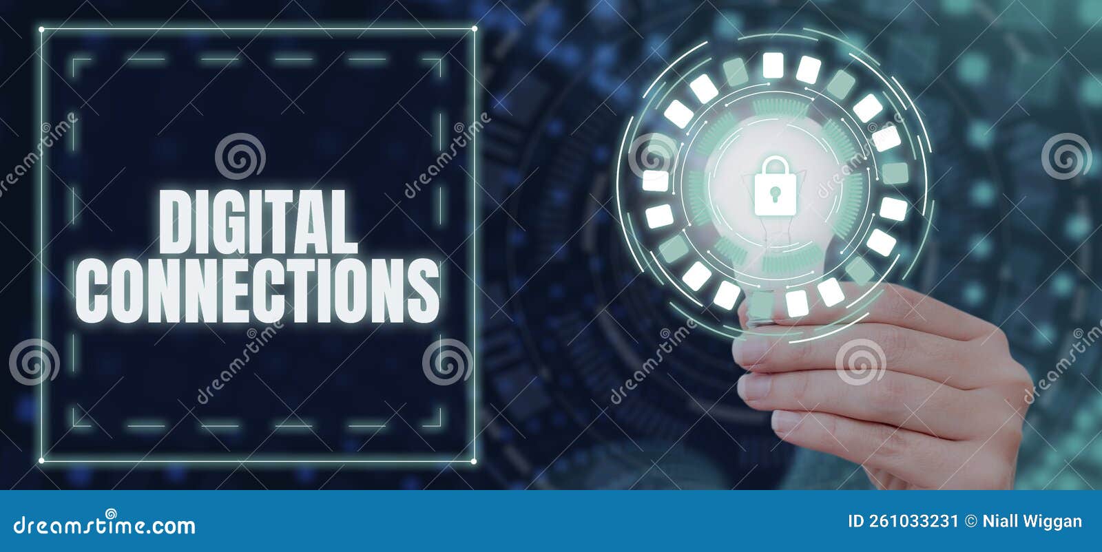 Text Caption Presenting Digital Connections. Conceptual Photo Virtual Network Linking User To ...