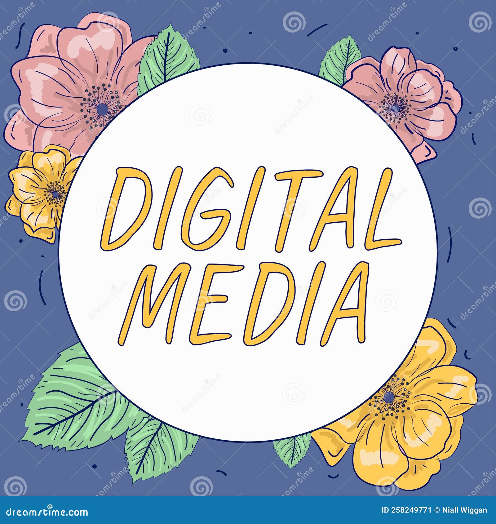 Handwriting Text Digital Media. Conceptual Photo Accessing Any ...