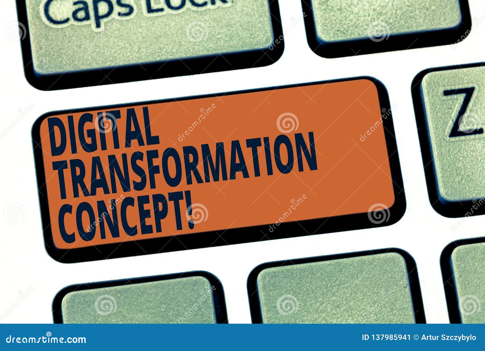 Handwriting Text Digital Transformation Concept. Concept Meaning Going ...
