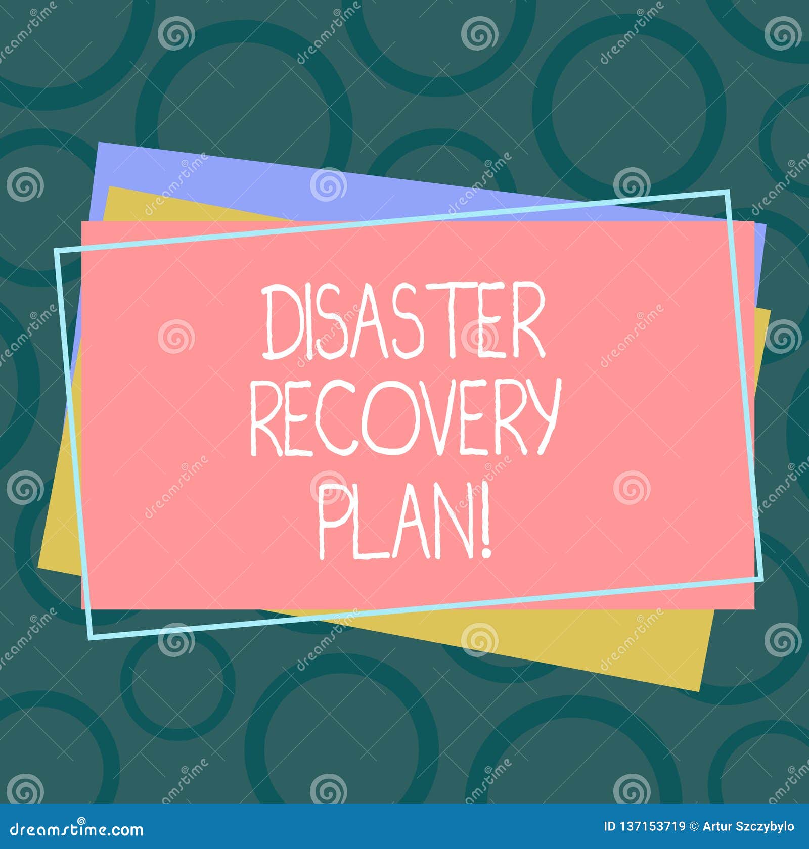 Handwriting Text Disaster Recovery Plan. Concept Meaning Plan for ...
