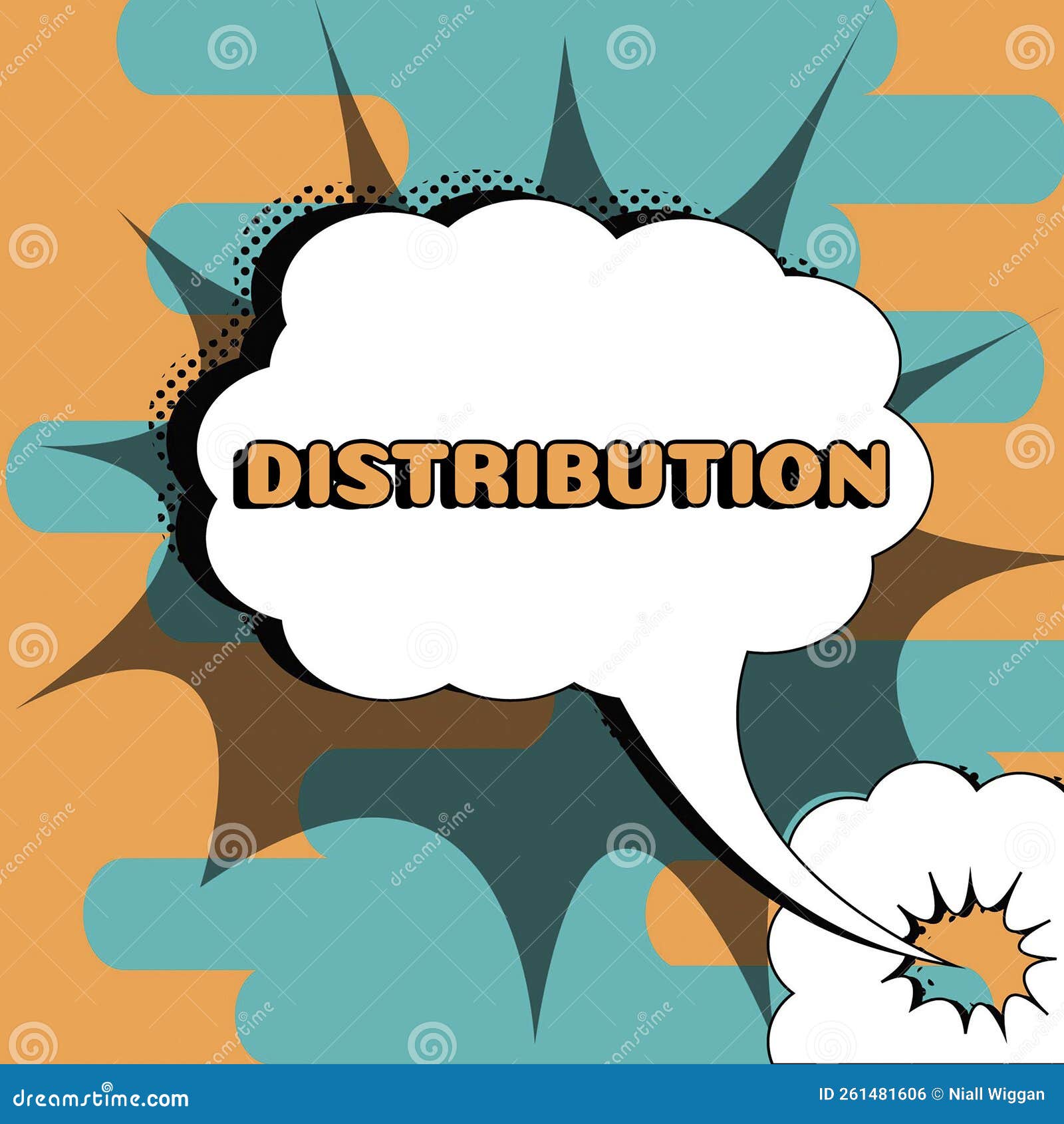 Handwriting Text Distribution. Internet Concept the Behavior of Several ...
