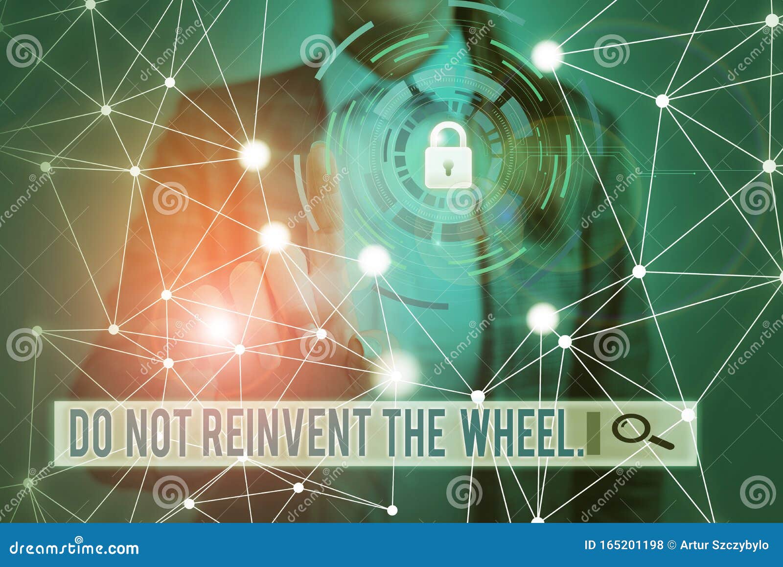 Handwriting Text Do Not Reinvent the Wheel. Concept Meaning Stop ...