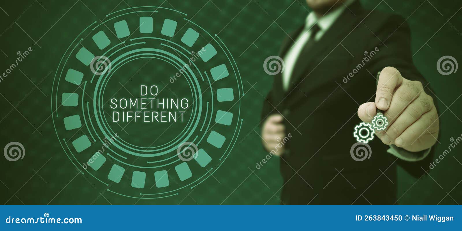 Conceptual Caption Do Something Different. Business Idea Be Unique ...