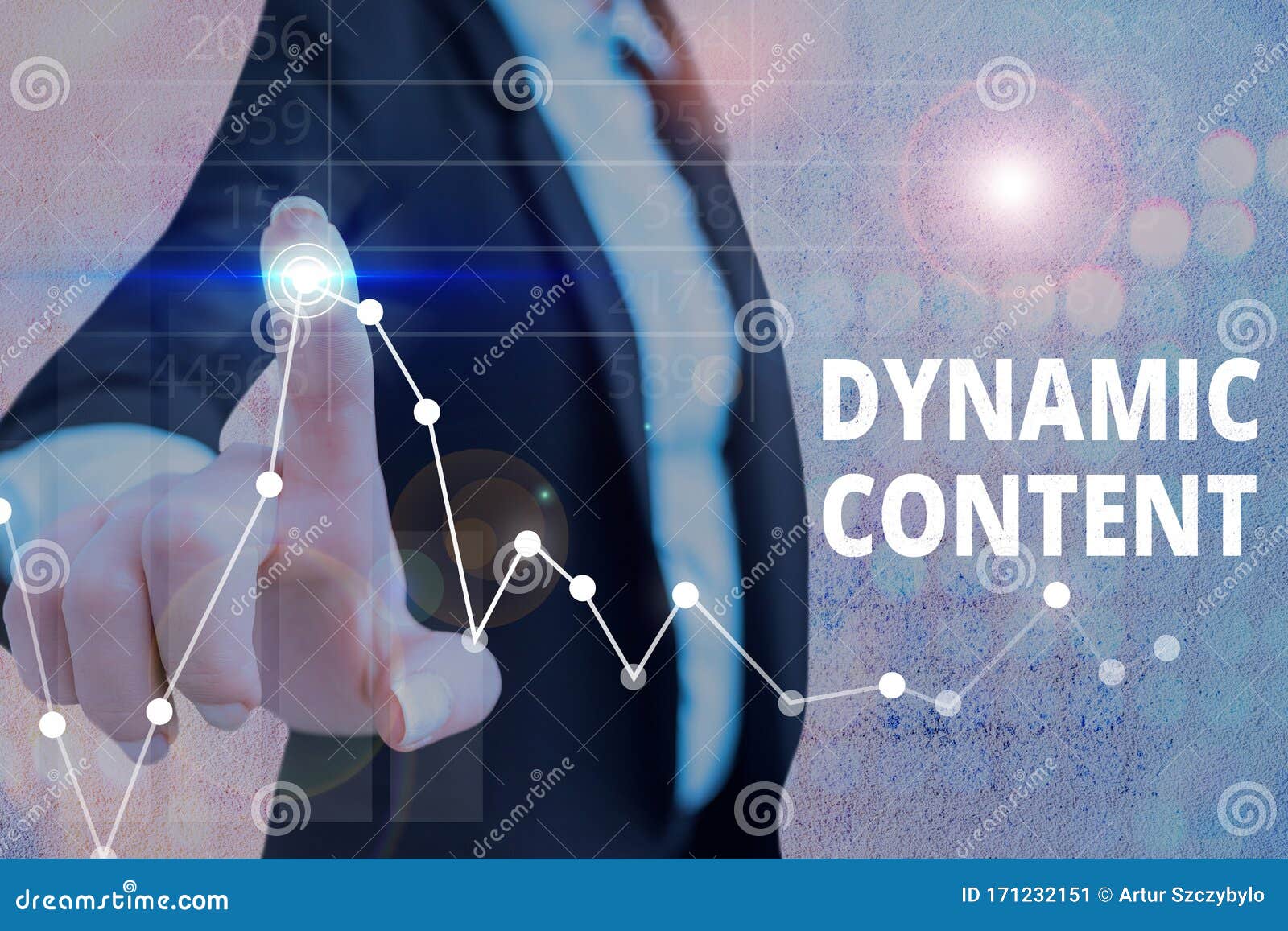 Handwriting Text Dynamic Content. Concept Meaning Web Content that ...