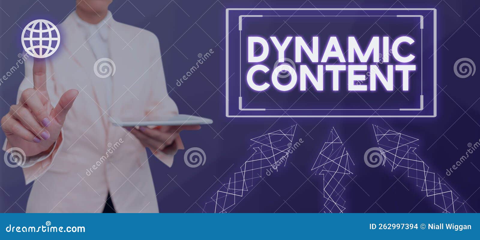 Handwriting Text Dynamic Content. Word Written on Web Content that ...