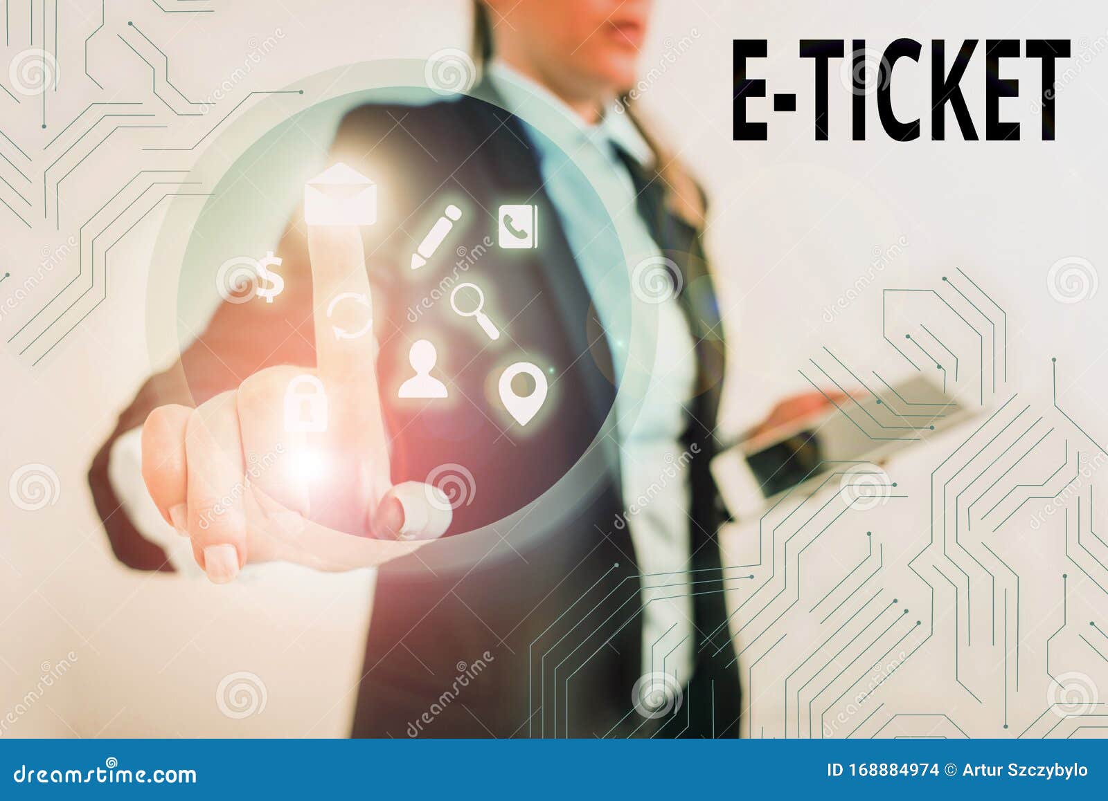 Handwriting Text E Ticket. Concept Meaning Digital Ticket that is As ...