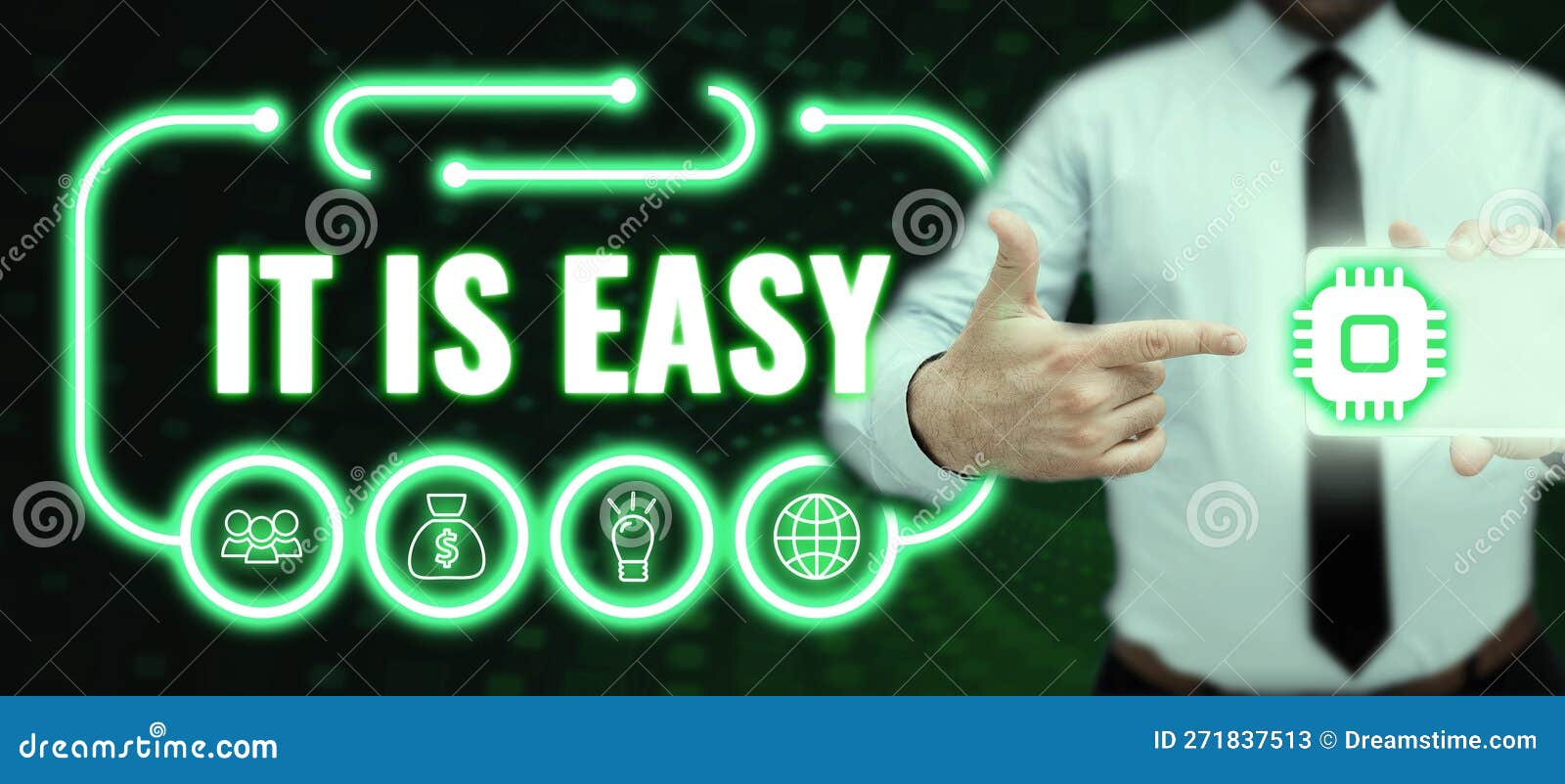 Handwriting Text it is Easy. Word Written on Clear Simple Not ...