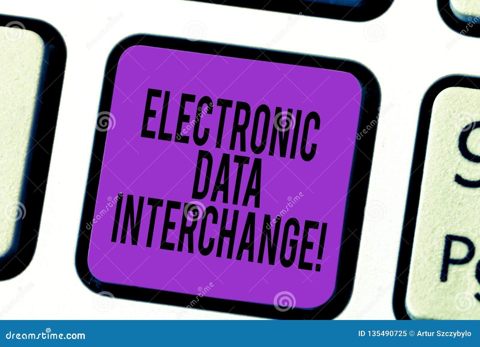 Handwriting Text Electronic Data Interchange. Concept Meaning Transfer ...