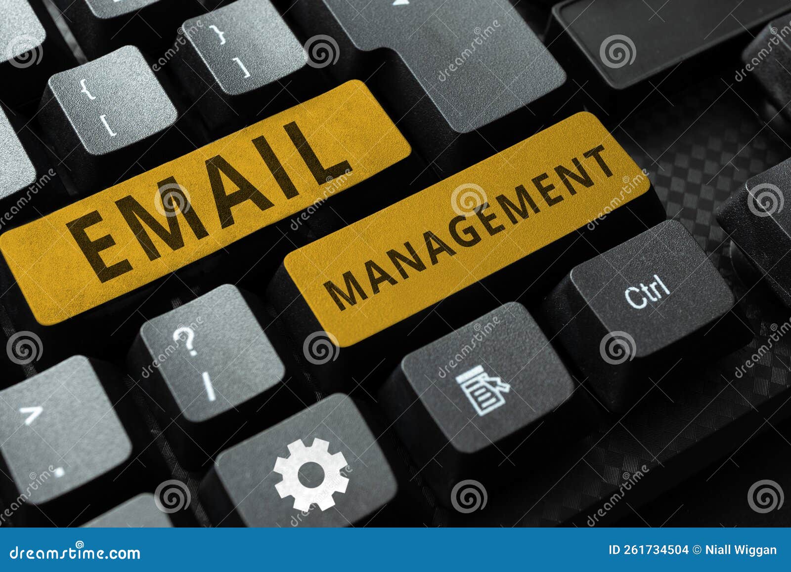 Sign Displaying Email Management. Business Approach Systematic Tactic ...
