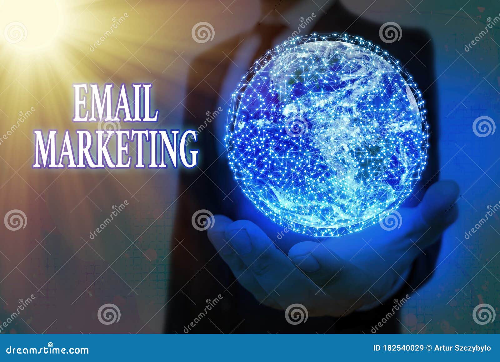 Handwriting Text Email Marketing. Concept Meaning Sending a Commercial ...