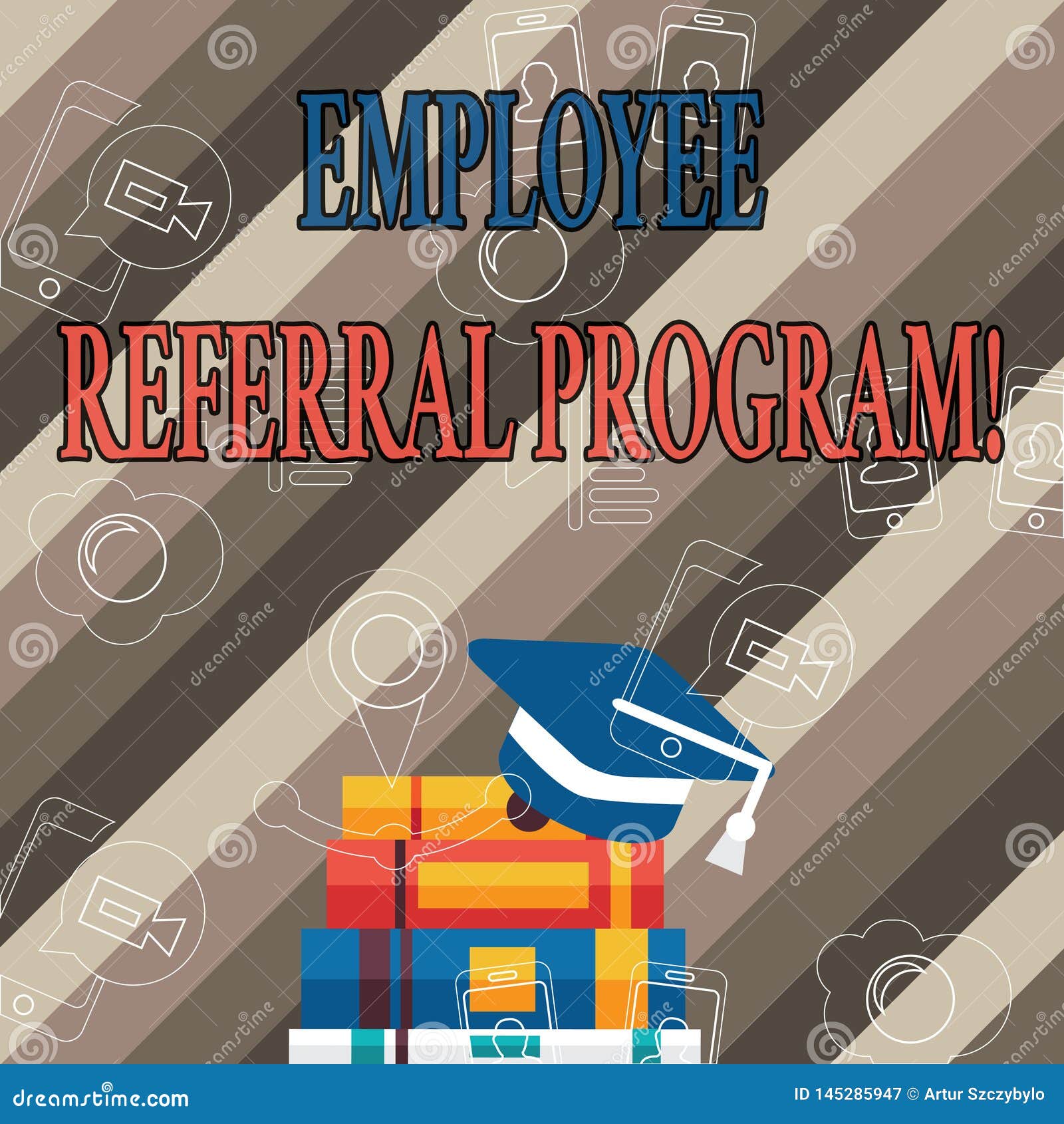 Handwriting Text Employee Referral Program. Concept Meaning Internal ...