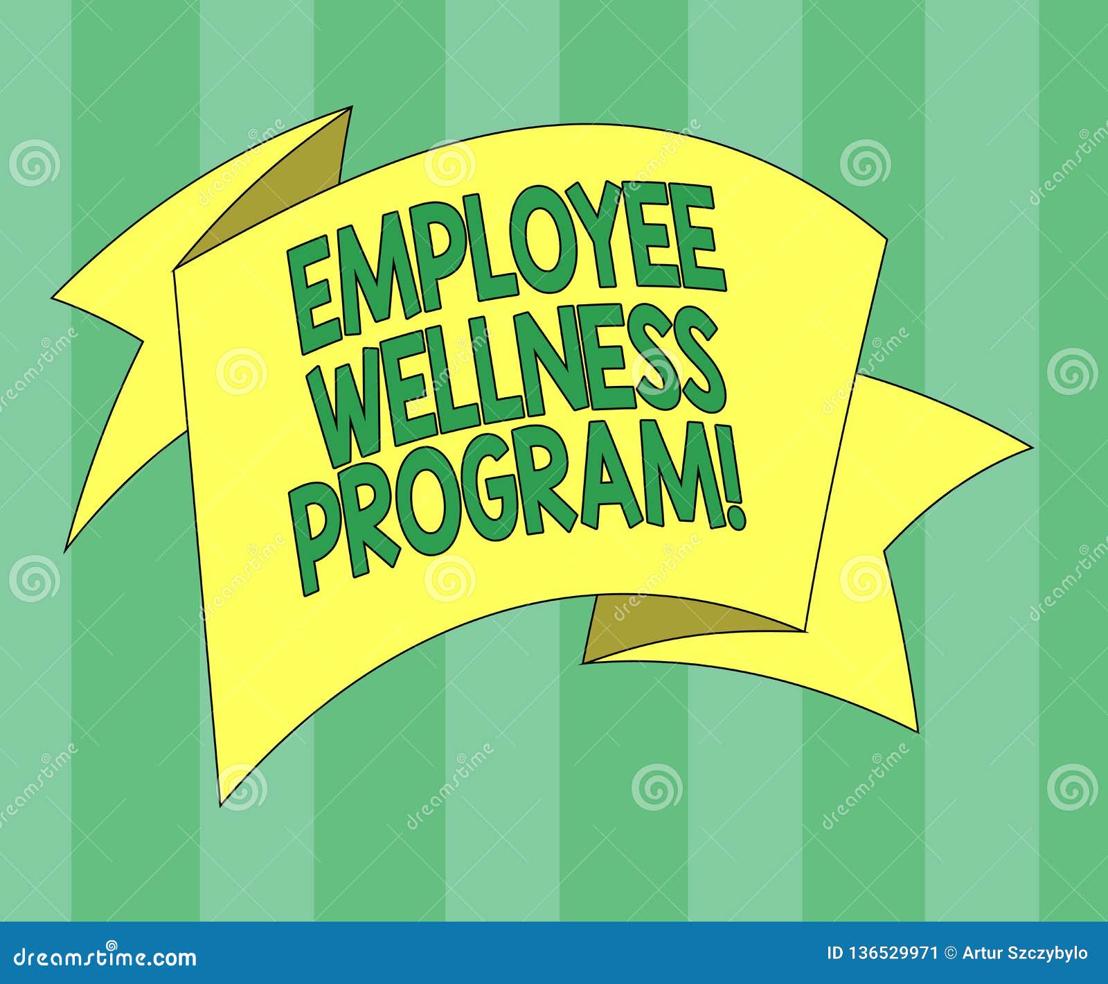 Handwriting Text Employee Wellness Program. Concept Meaning Help ...
