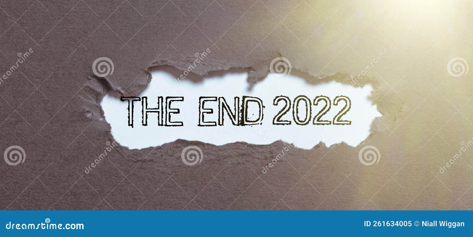 Handwriting Text the End 2022. Conceptual Photo Happy New Year Final ...