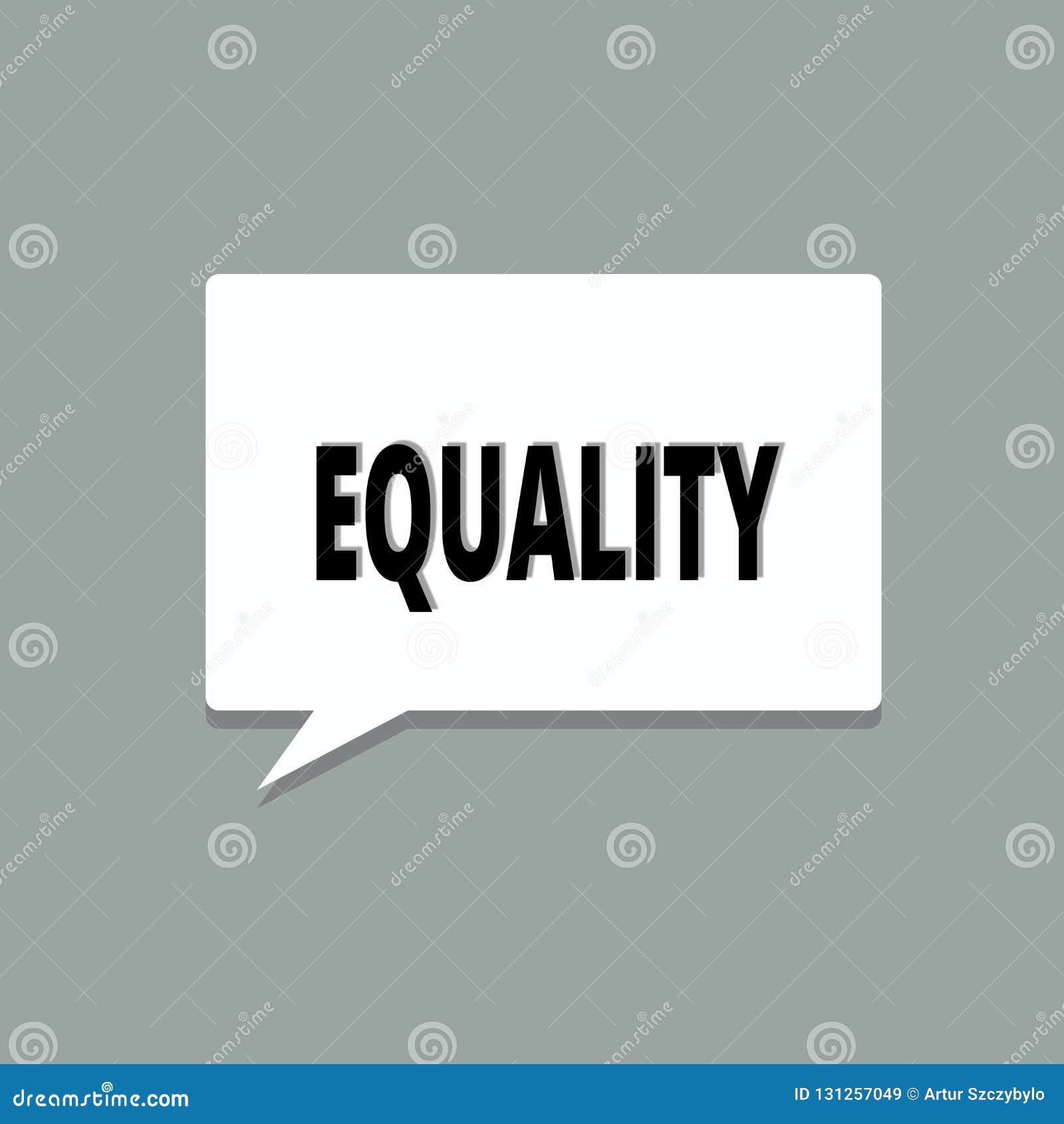 Handwriting Text Equality. Concept Meaning State of Being Equal ...