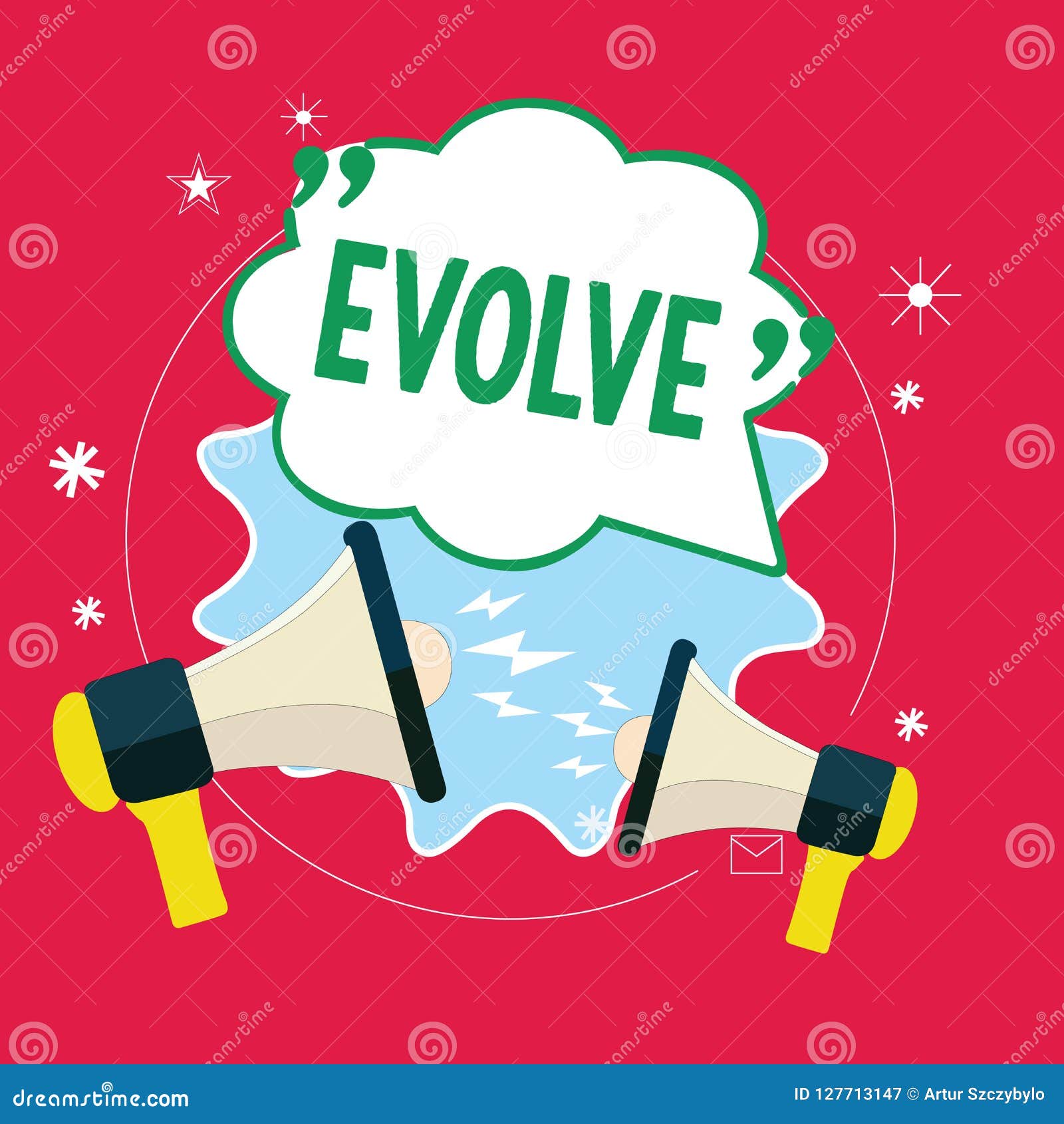 Handwriting Text Evolve. Concept Meaning Develop Gradually Improve Your ...