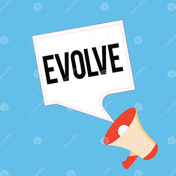 Handwriting Text Evolve. Concept Meaning Develop Gradually Improve Your ...