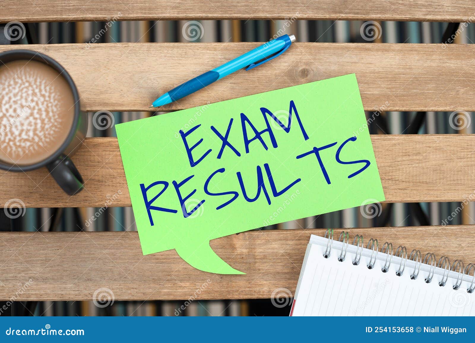 Hand Writing Sign Exam Results. Business Approach an Outcome of a ...