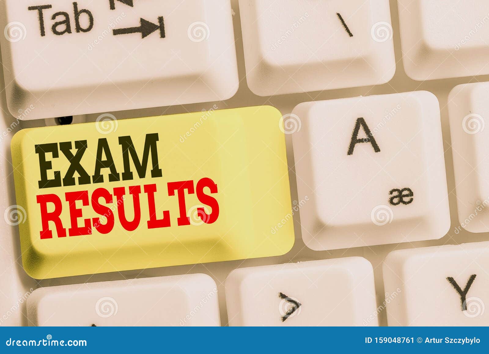 Handwriting Text Exam Results. Concept Meaning an Outcome of a Formal ...