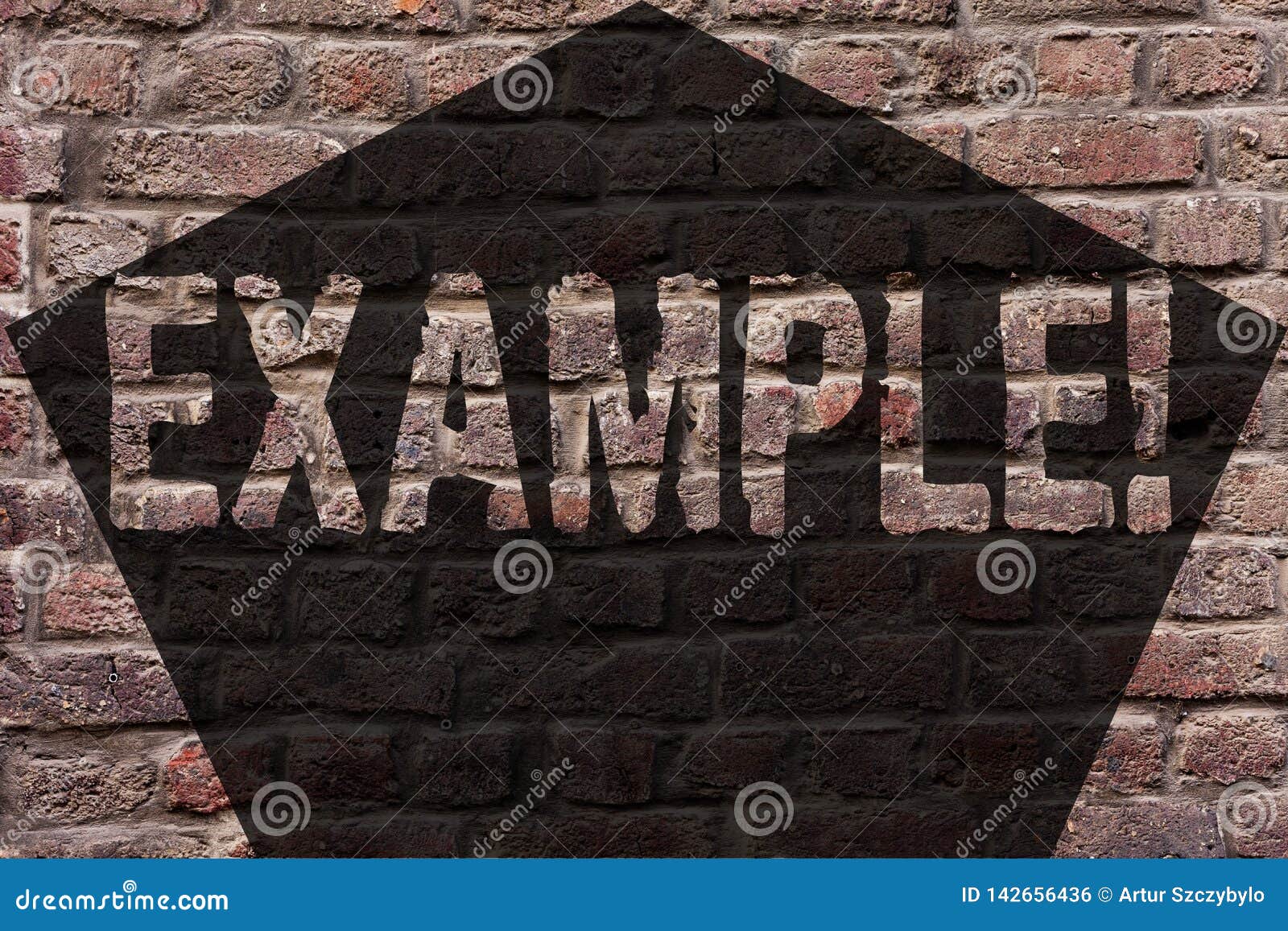 Handwriting Text Example. Concept Meaning Illustration Sample Model To ...