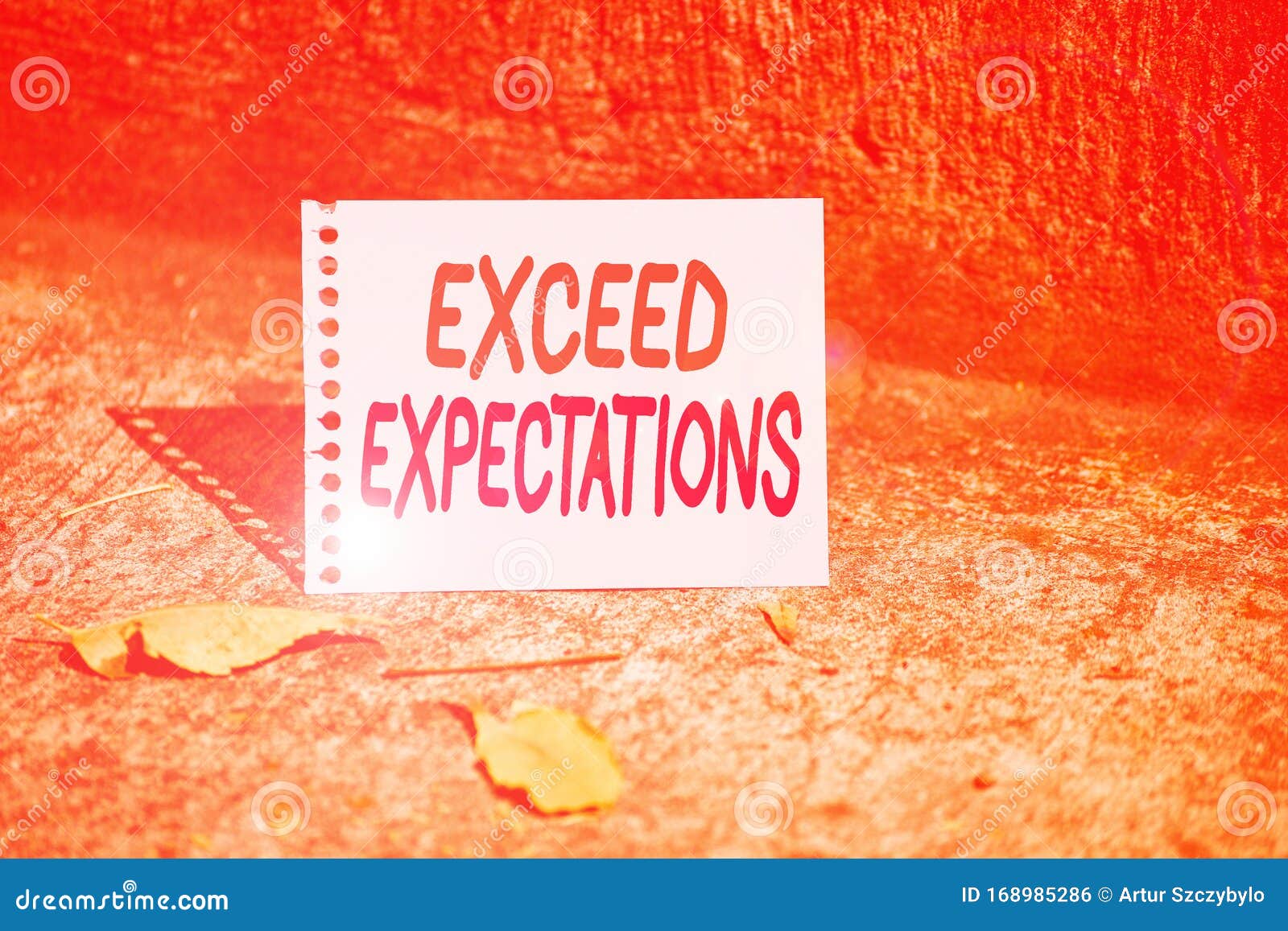 Handwriting Text Exceed Expectations. Concept Meaning Able To Surpass ...