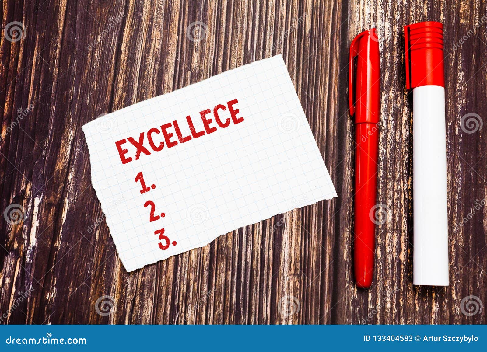 Handwriting Text Excellece. Concept Meaning Quality of Being ...