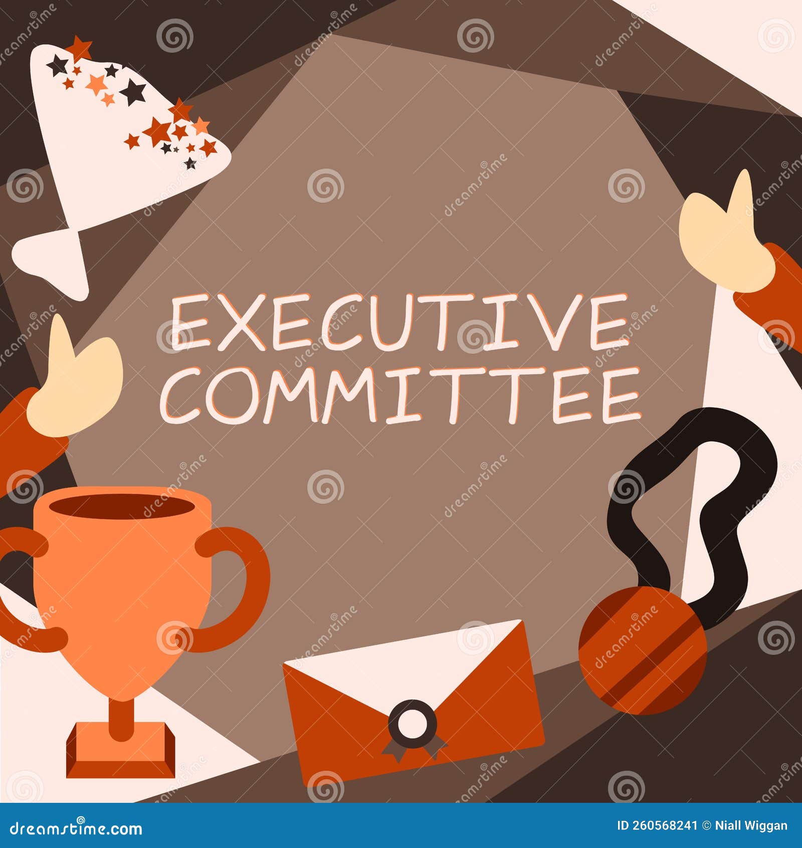 Handwriting Text Executive Committee. Word Written on Add Information ...