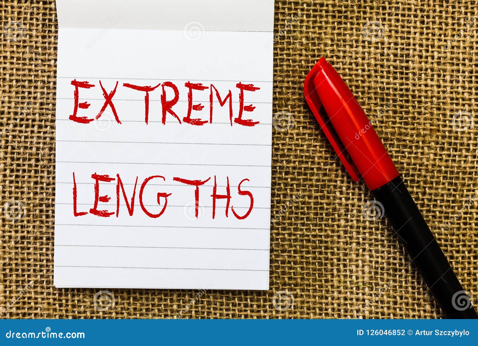 Handwriting Text Extreme Lengths. Concept Meaning Make a Great or ...