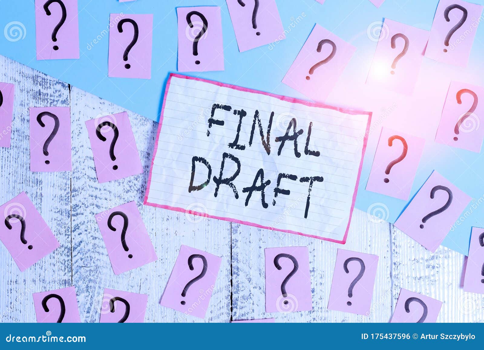 Handwriting Text Final Draft. Concept Meaning Final Version of ...