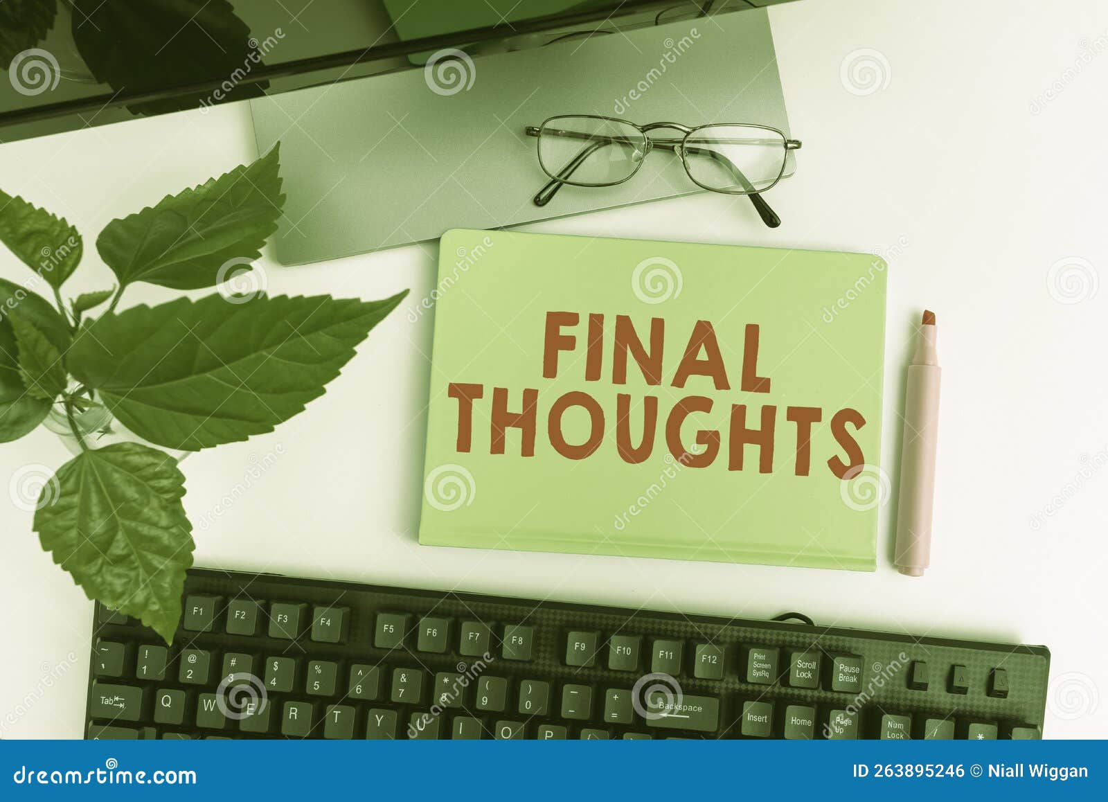 Sign Displaying Final Thoughts. Conceptual Photo Conclusion Last ...