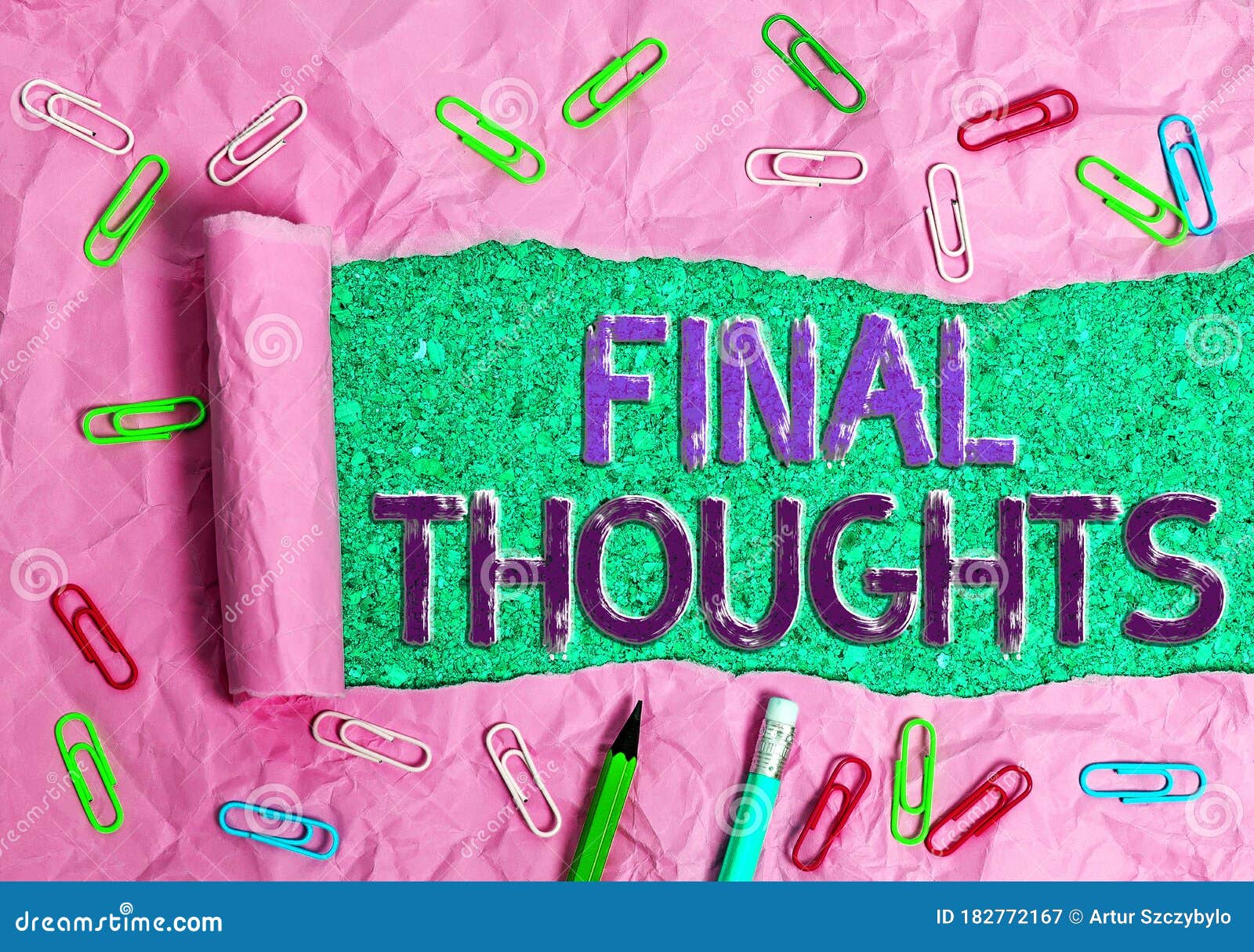 Handwriting Text Final Thoughts. Concept Meaning Conclusion Last ...