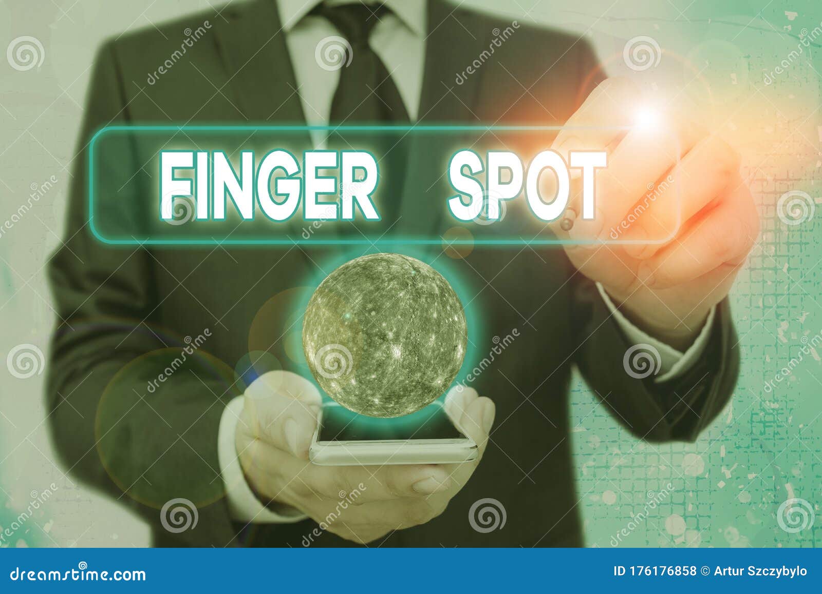 Handwriting Text Finger Spot. Concept Meaning Small Fluid Filled ...