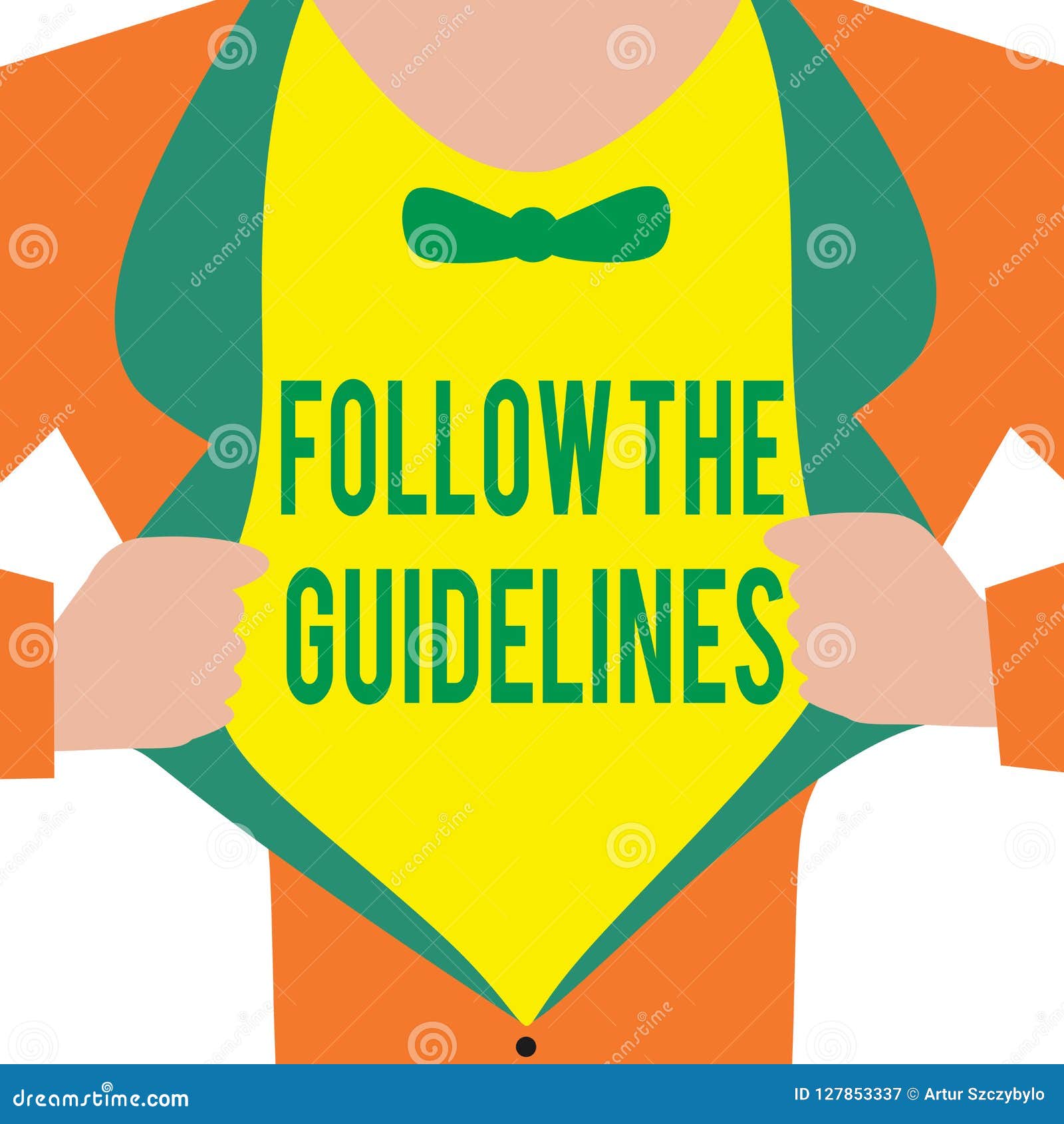 Handwriting Text Follow the Guidelines. Concept Meaning Manual of Style ...