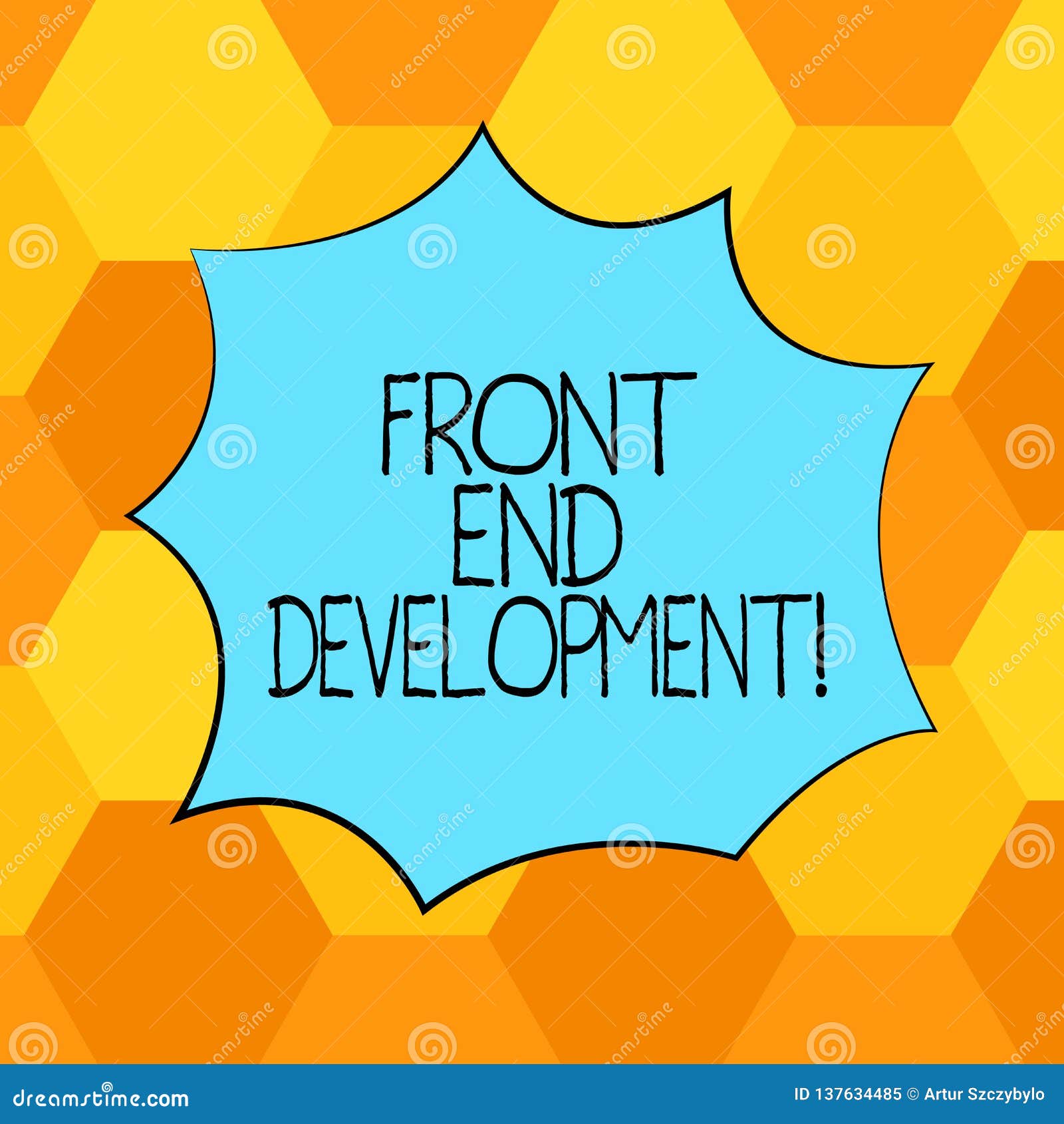 Handwriting Text Front End Development Concept Meaning Altering Data To Graphical Interface For