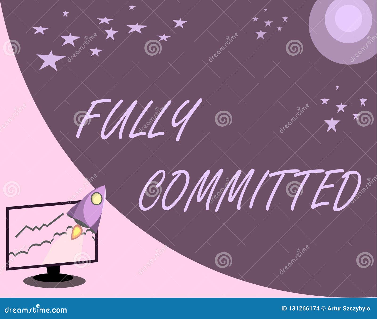 Handwriting Text Fully Committed. Concept Meaning Extremely Agreed To ...